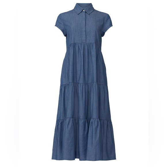 Peter Som | Dresses | Peter Som Chambray Midi Dress | Poshmark